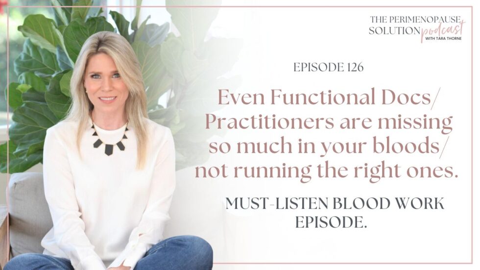 Even functional docs/practitioners are missing so much in your bloods ...